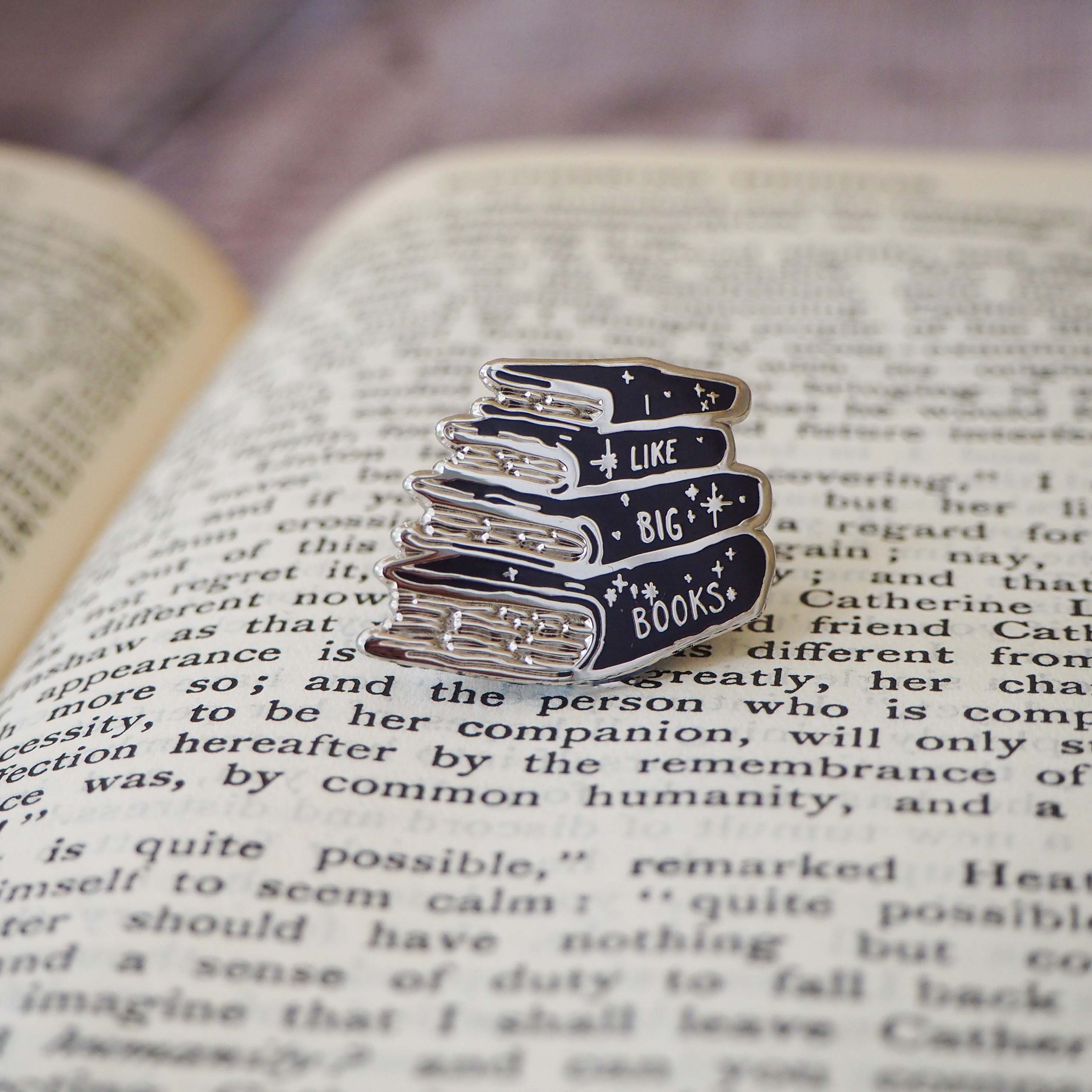 Enamel Pins - Book Pins - Literature Gift for Book Lovers - Literary ...