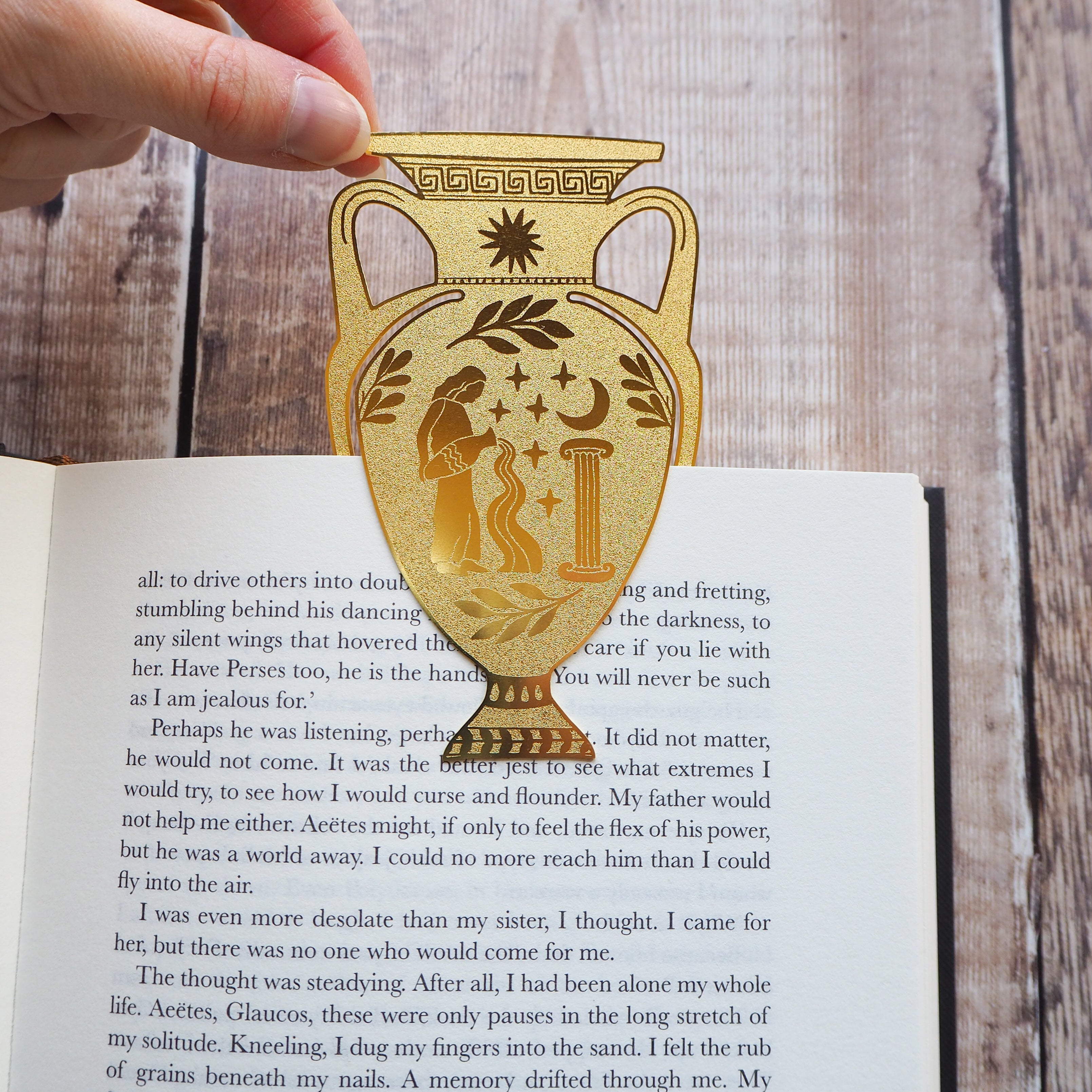 Greek Vase Brass Bookmark - Literary Emporium Ltd