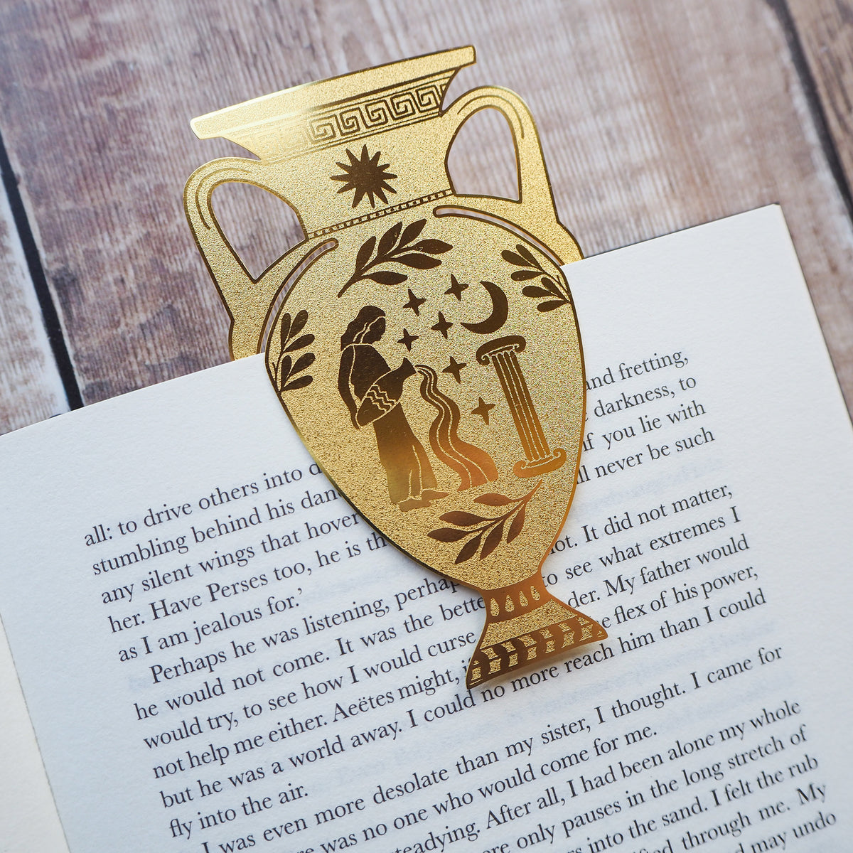 Greek Vase Brass Bookmark - Literary Emporium Ltd