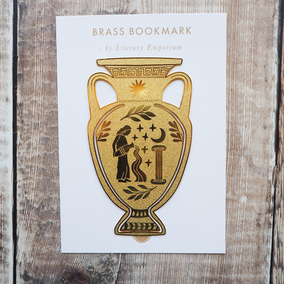 Greek Vase Brass Bookmark - Literary Emporium Ltd