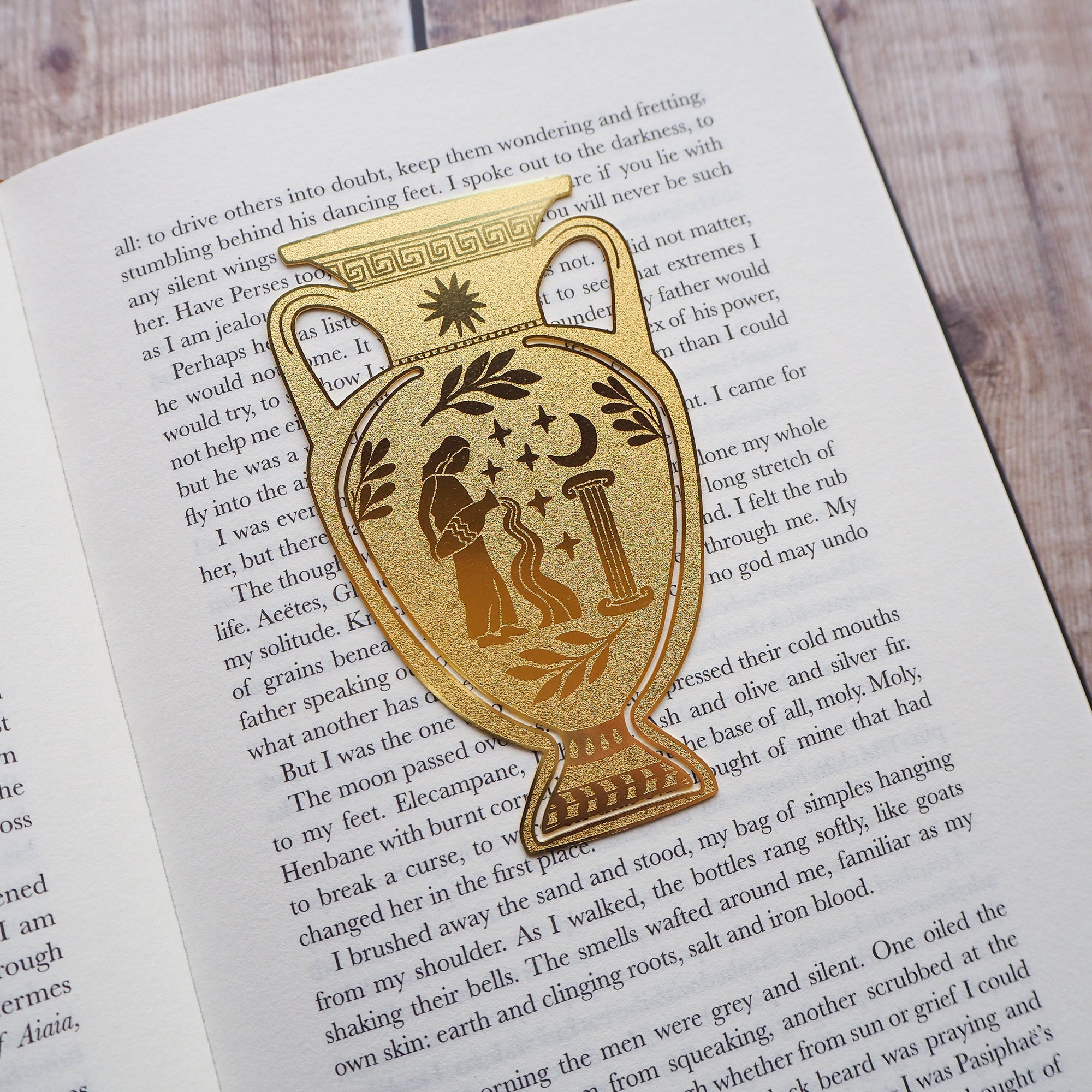 Greek Vase Brass Bookmark - Literary Emporium Ltd