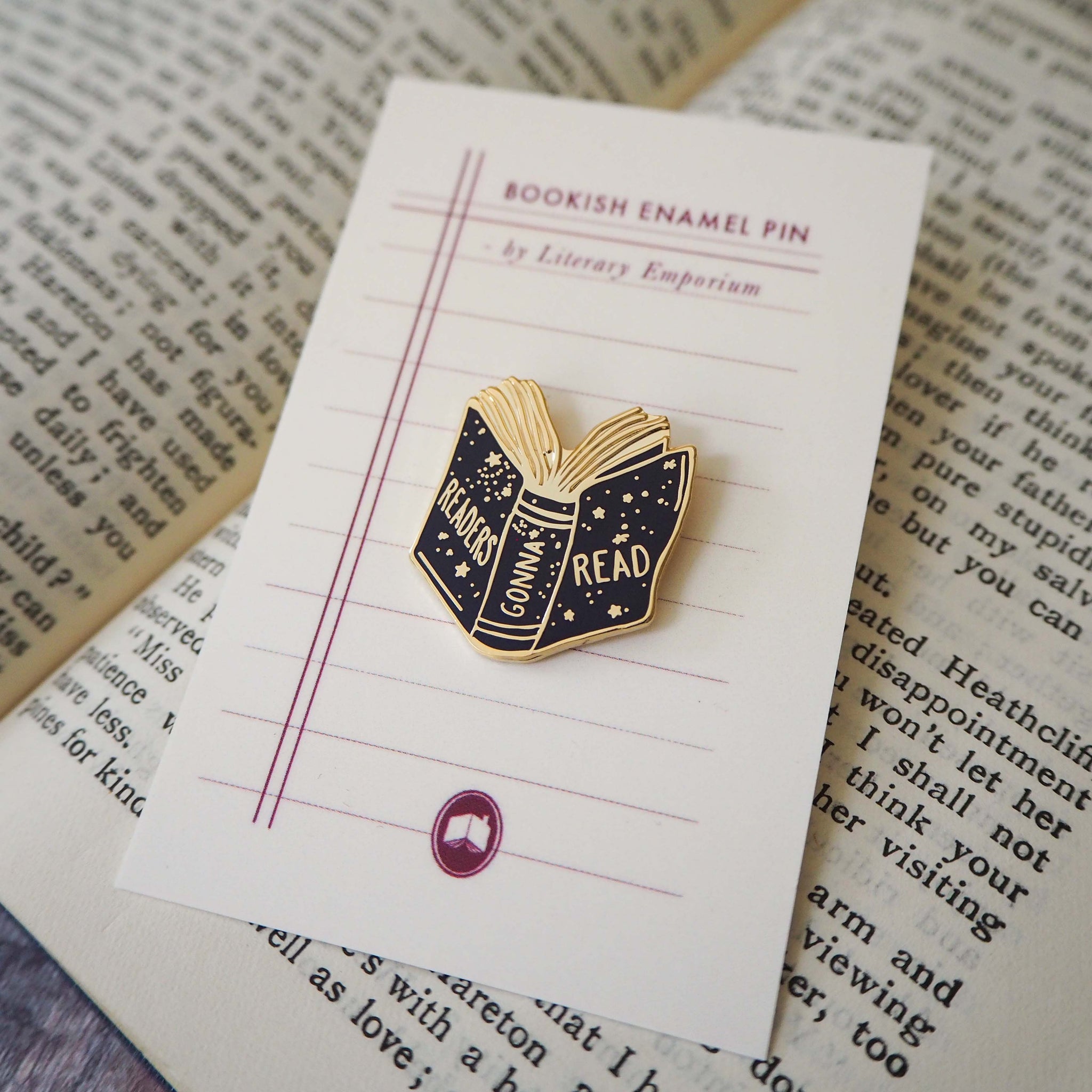 'Readers Gonna Read' Enamel Pin - Literary gift for book lovers and ...