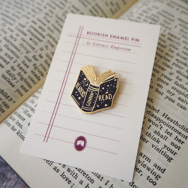 'Readers Gonna Read' Enamel Pin - Literary gift for book lovers and ...